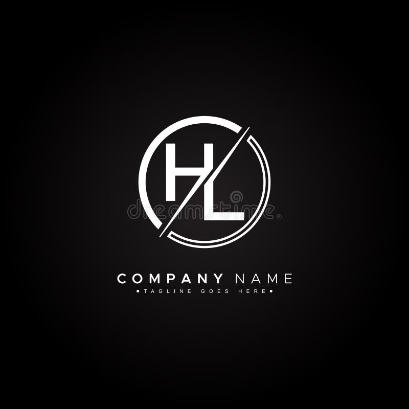 Vector Template for Initial Letter HL Logo - Elegant Monogram Logo for ...