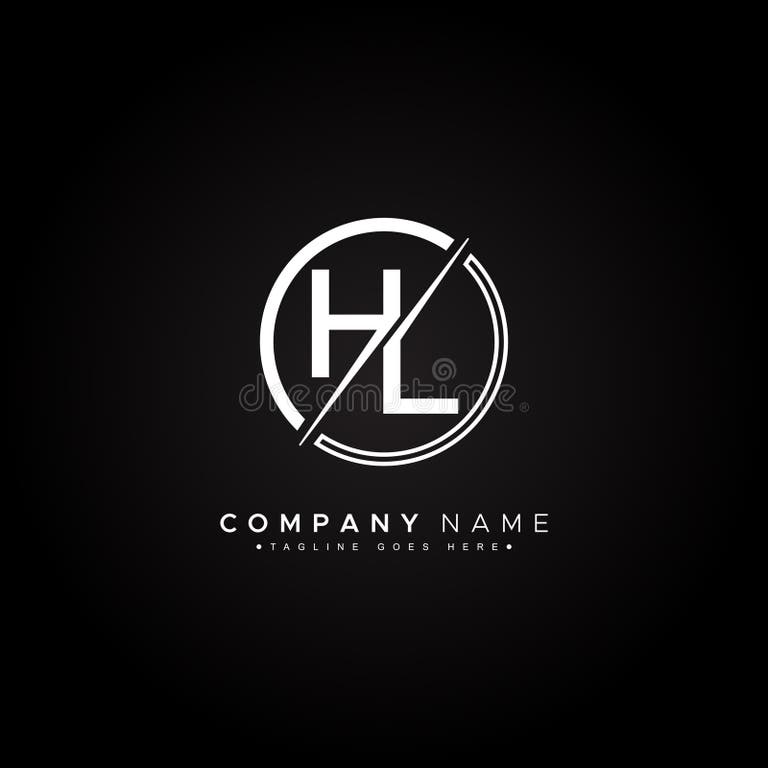 Vector Template for Initial Letter HL Logo - Elegant Monogram Logo for ...