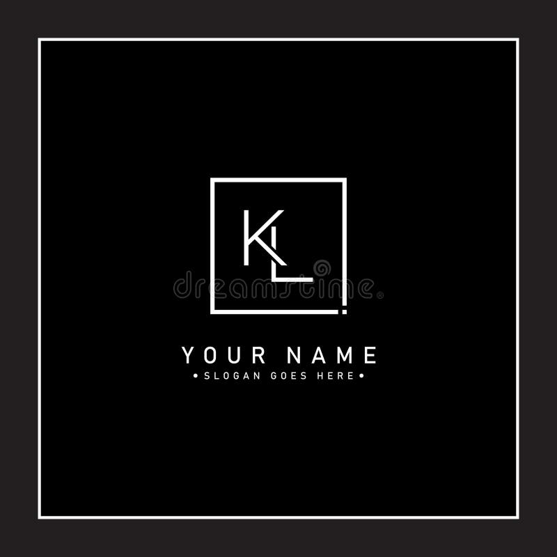 Vector Template for Initial Letter KL Logo - Elegant Monogram Logo for ...