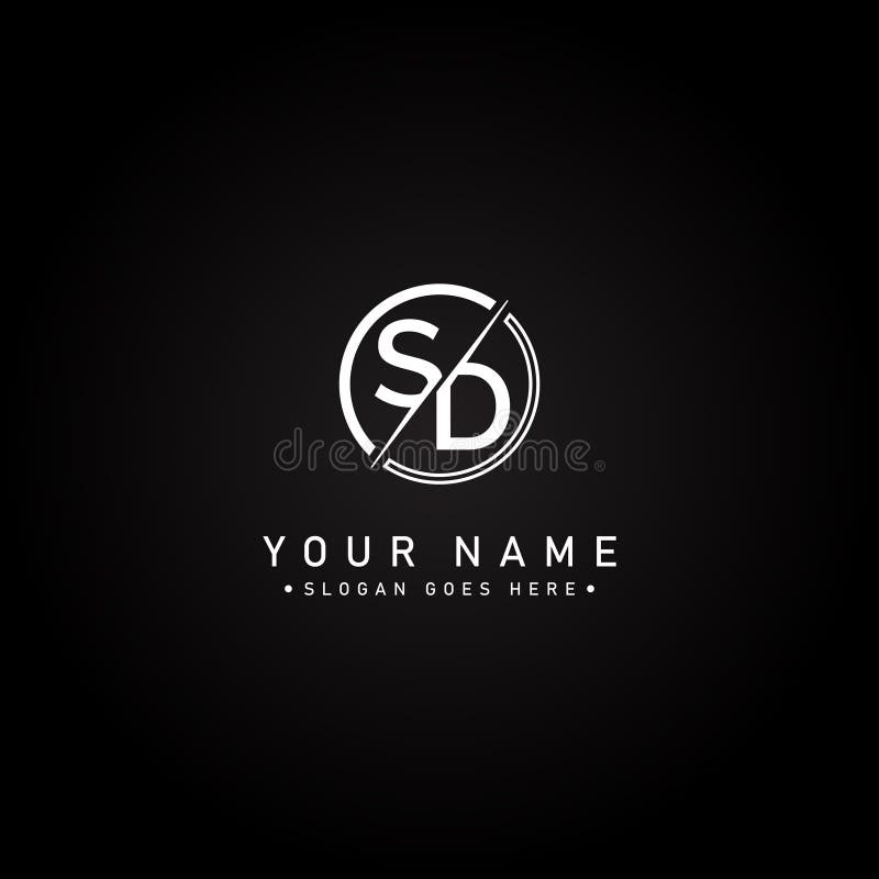 Vector Template for Initial Letter SD Logo - Elegant Monogram Logo for ...