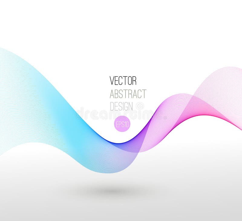 Vector Template Leaflet Design with Color Lines Stock Vector ...