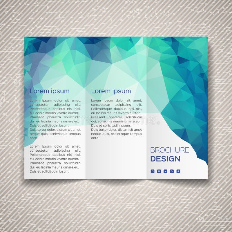 Vector Template for Leaflet Stock Vector - Illustration of business ...