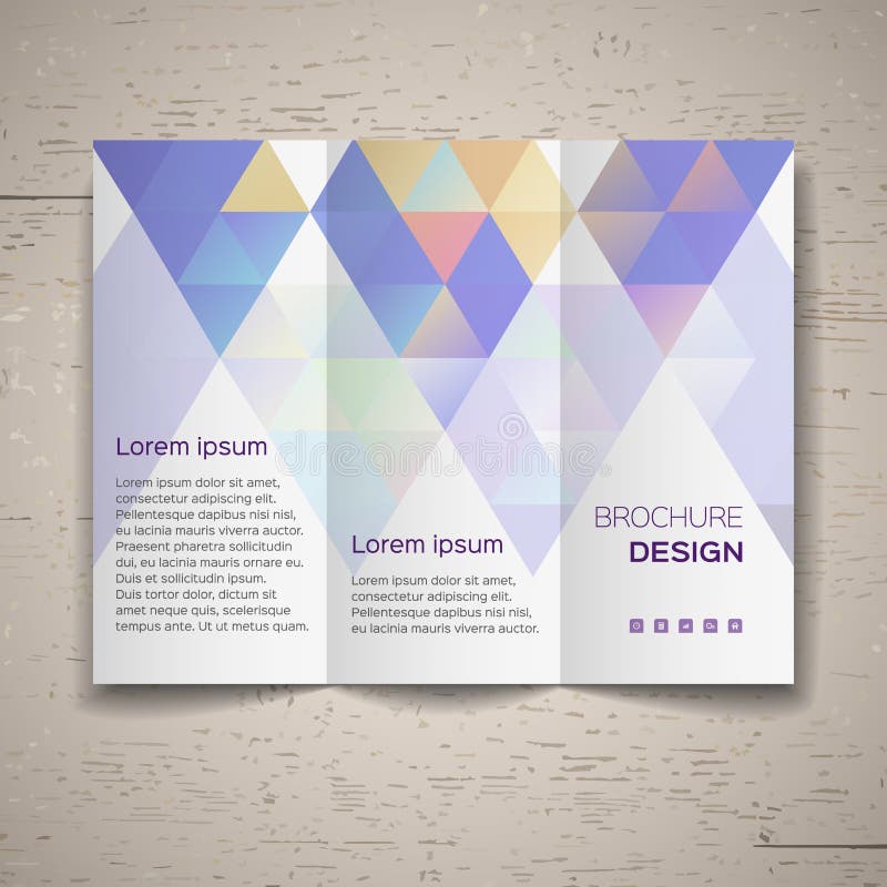 Vector Template for Leaflet Stock Vector - Illustration of flyer, cover ...