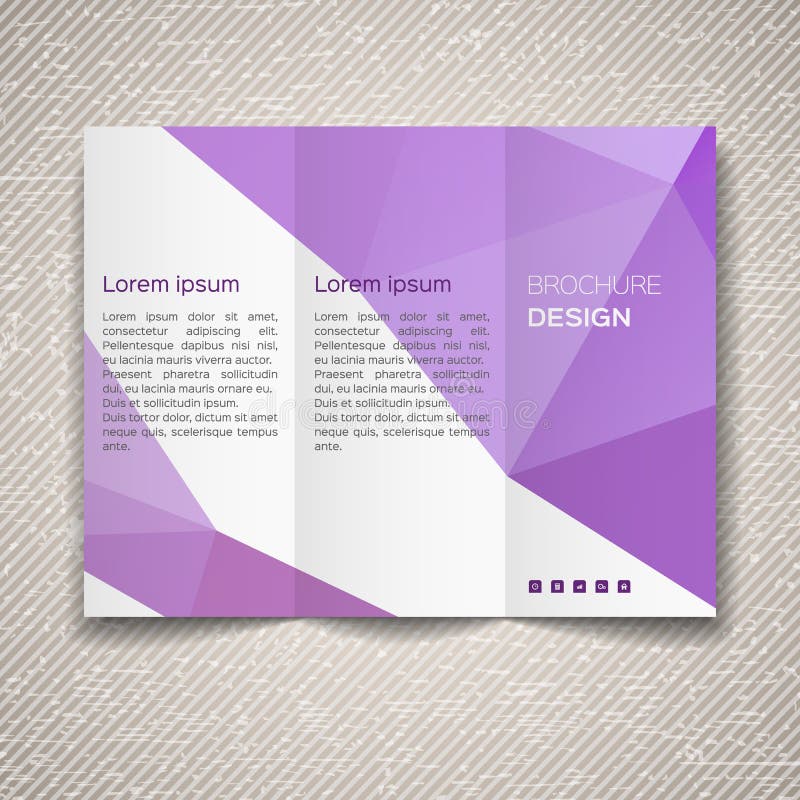 Vector Template for Leaflet Stock Vector - Illustration of leaflet ...