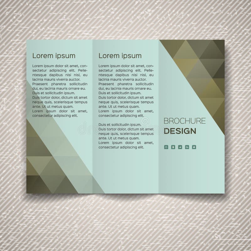 Vector Template for Leaflet Stock Vector - Illustration of booklet ...