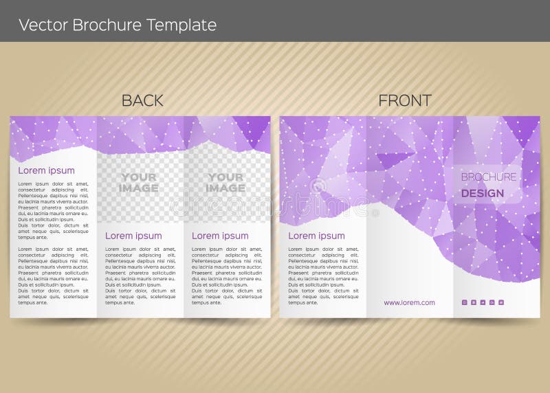 Vector Template for Leaflet Stock Vector - Illustration of concept ...