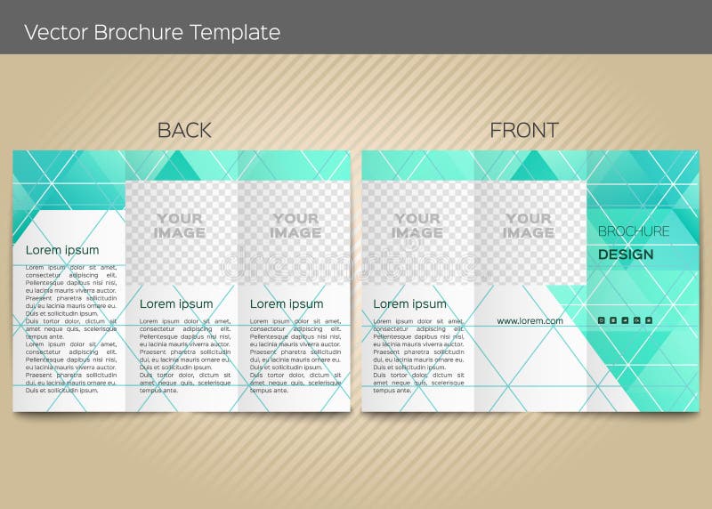 Vector Template for Leaflet Stock Vector - Illustration of leaflet ...