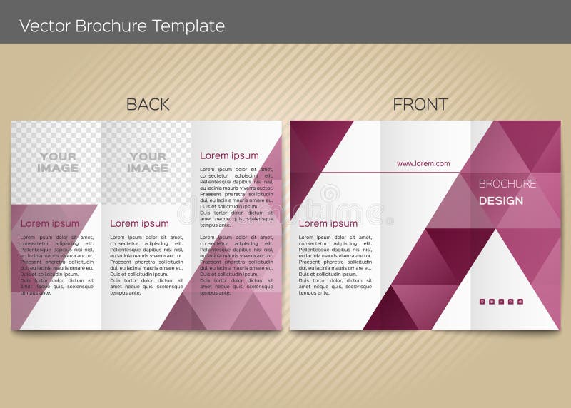 Vector Template for Leaflet Stock Vector - Illustration of abstract ...