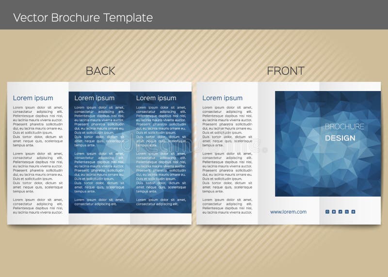 Vector Template for Leaflet Stock Vector - Illustration of layout, info ...