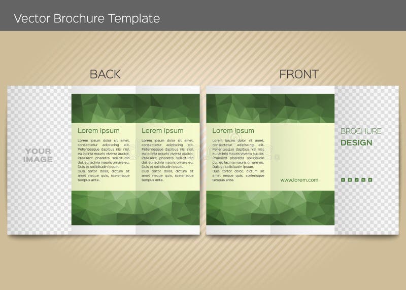 Vector Template for Leaflet Stock Vector - Illustration of document ...