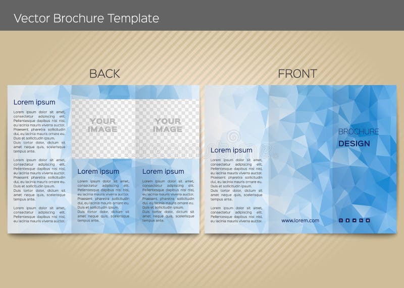 Vector Template for Leaflet Stock Vector - Illustration of fold ...