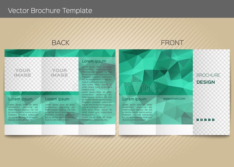 Vector Template for Leaflet Stock Vector - Illustration of page ...