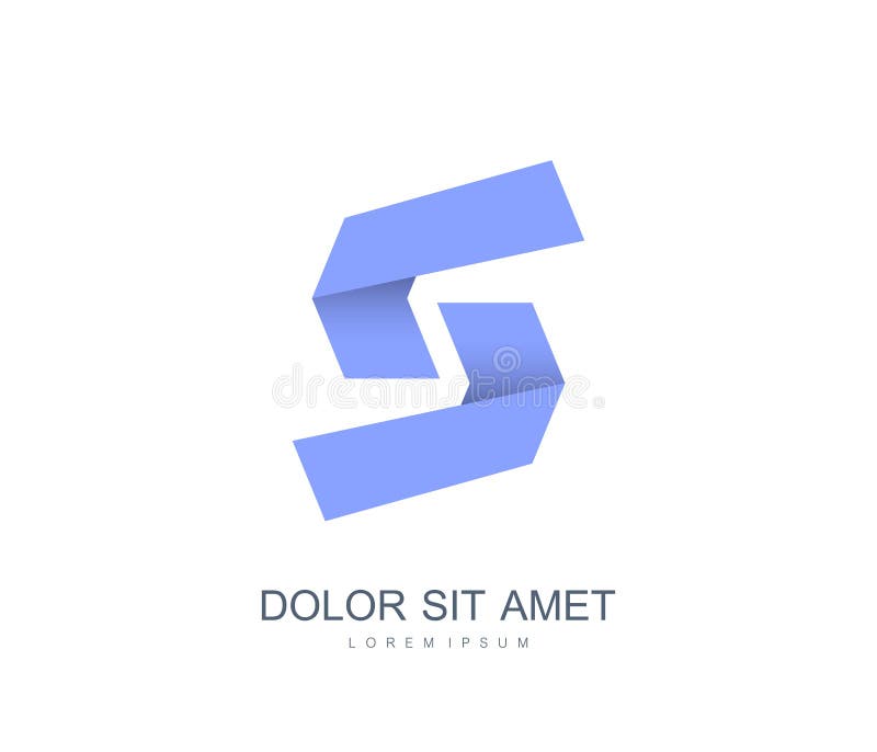 Vector Template Logo Letter S Line Design. Creative Minimalism Logotype ...