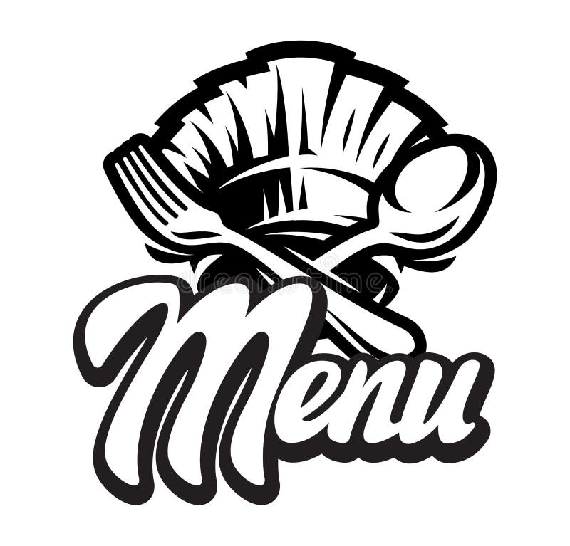 Vector Template for a Menu with Calligraphic Lettering Stock Vector ...