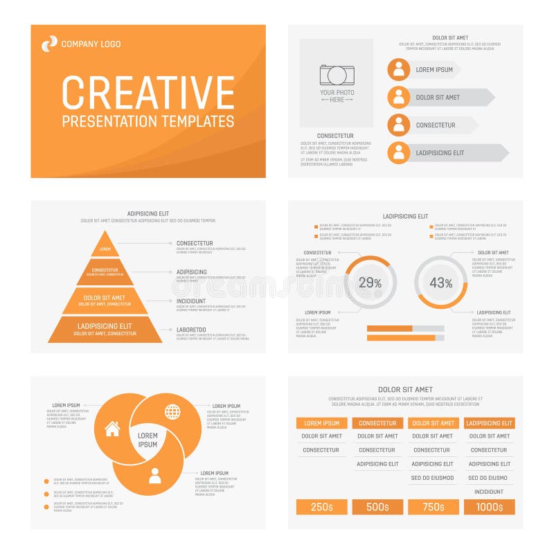 Vector Template for Multipurpose Presentation Stock Vector - Illustration of data, graphic: 62943472