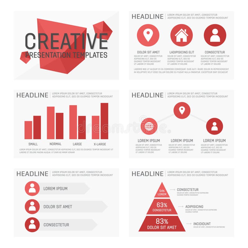 Vector Template for Multipurpose Presentation Slides with Graphs and ...