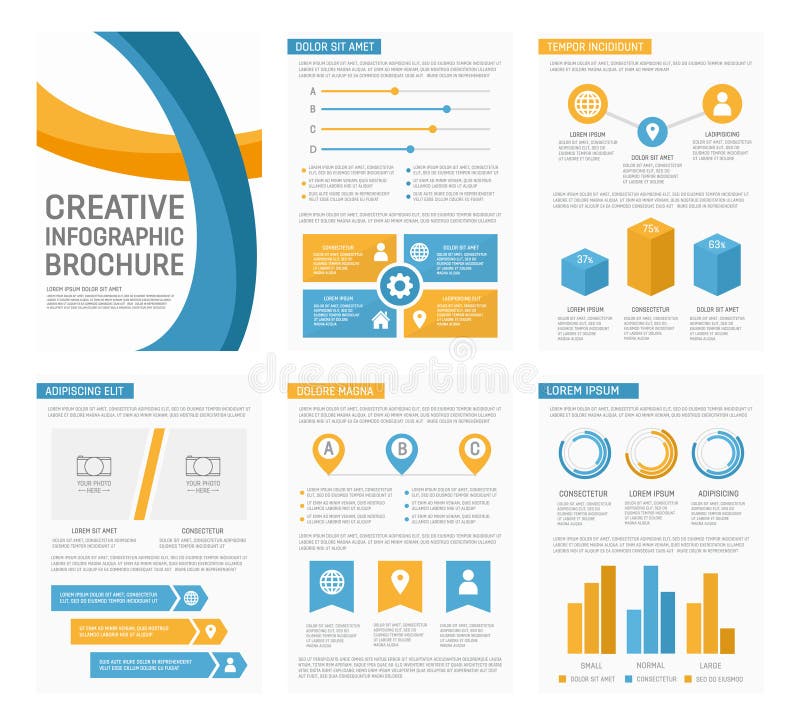Vector Template for Multipurpose Presentation Slides with Graphs and ...