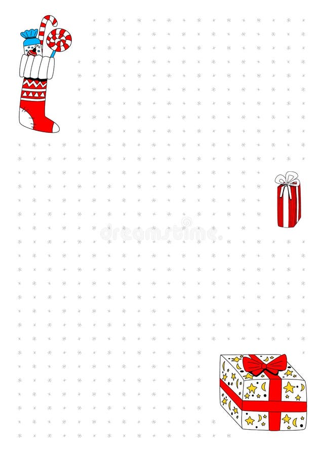 Vector Template of A6 Page for Notebook with Dots Stock Vector ...