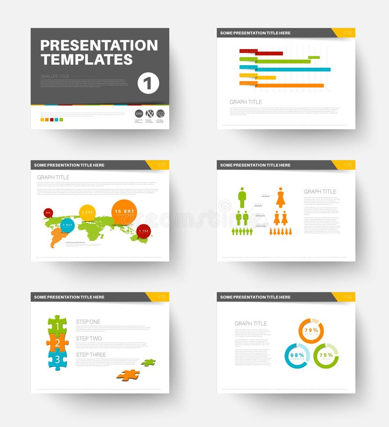 Vector Template for Presentation Slides 1 Stock Vector - Illustration ...