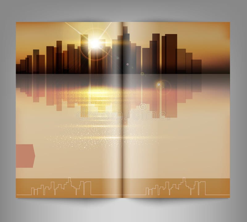 Vector Template Print Edition Of The Magazine Stock Vector ...