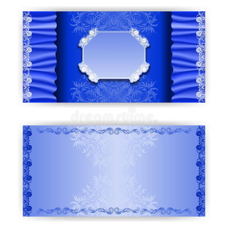 Vector Template Royal Invitation Card Stock Vector - Illustration of ...