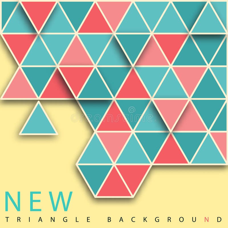 Vector Template Square Cards Made of Triangles. Stock Vector ...