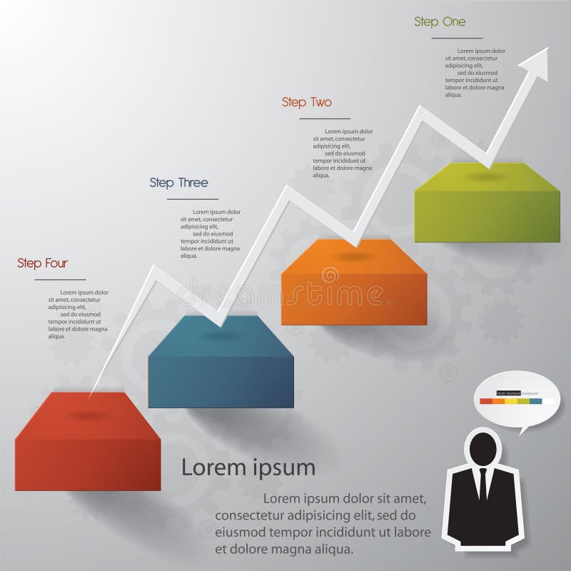 Infographics Education Staircase Success Vector Design Template Stock ...
