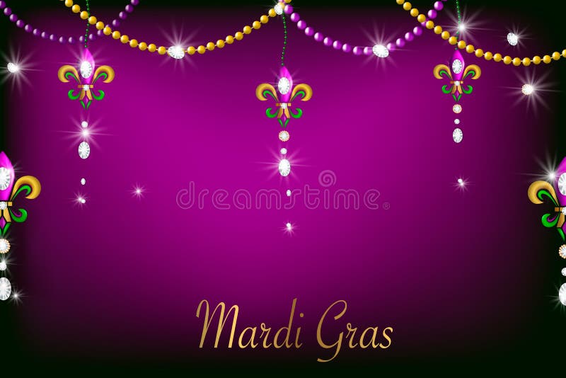 Mardi Gras Holiday Background Stock Vector - Illustration of mardi ...