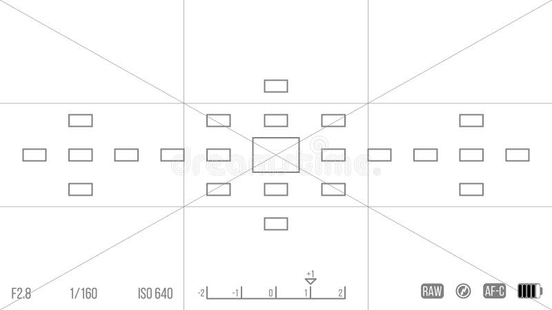 Vector Template for Your Design. Camera Viewfinder. Focusing Screen of ...