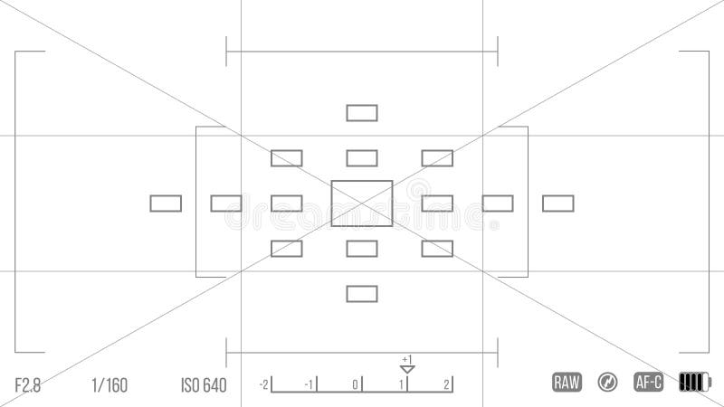 Vector Template for Your Design. Camera Viewfinder. Focusing Screen of ...