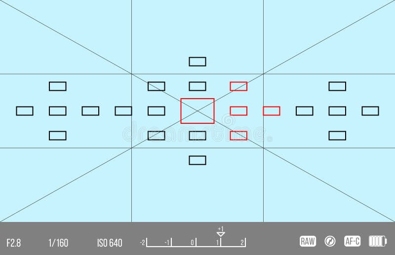 Vector Template for Your Design. Camera Viewfinder. Focusing Screen of ...