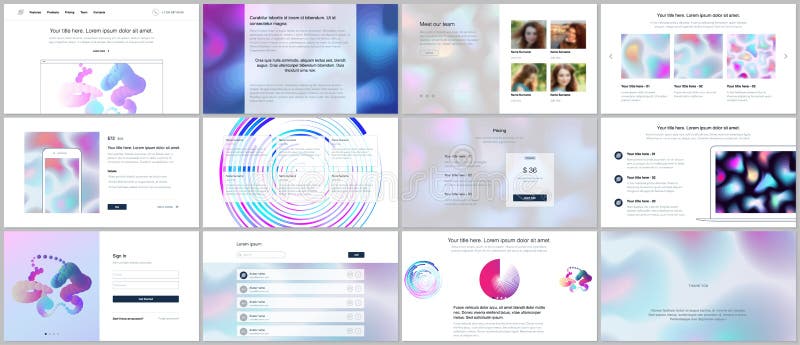 Vector Templates for Website Design, Minimal Presentations, Portfolio ...