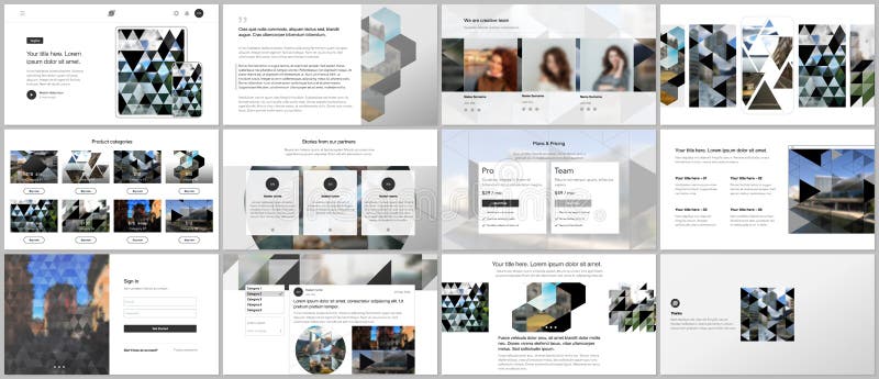 Vector Templates for Website Design, Presentations, Portfolio ...