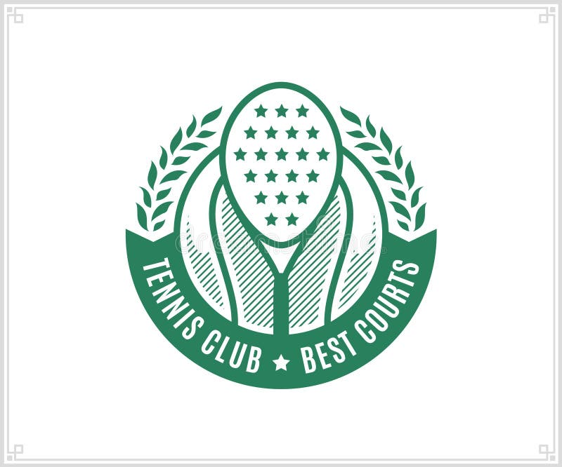 Vector Tennis Club Logo and Design Elements Stock Vector - Illustration ...