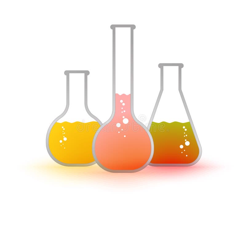 Vector Test Tube with Liquid Stock Vector - Illustration of mixture ...