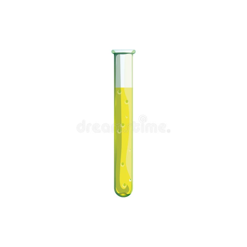 Vector Test Tubes Filled with Yellow Substance Stock Vector ...