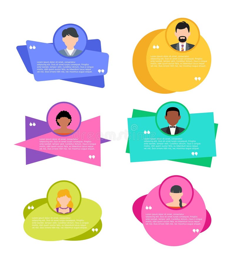 Vector Testimonial Speech Bubble Concept, Creative Testimonial, Quote ...