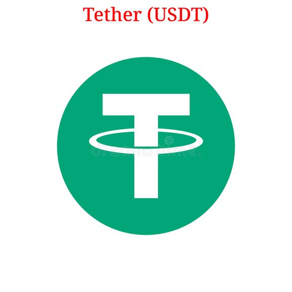 Vector Tether USDT logo editorial photography. Illustration of ...