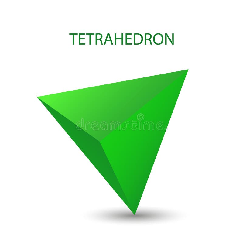 Vector Tetrahedron with Gradients for Game, Icon, Package Design, Logo ...