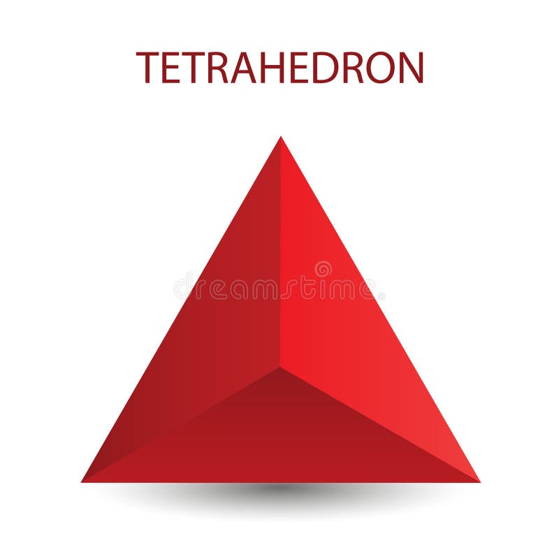 Vector Tetrahedron with Gradients for Game, Icon, Package Design, Logo ...