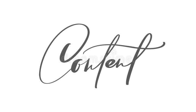 Vector Text Content. Illustration Logo for Social Media, Mobile Apps ...