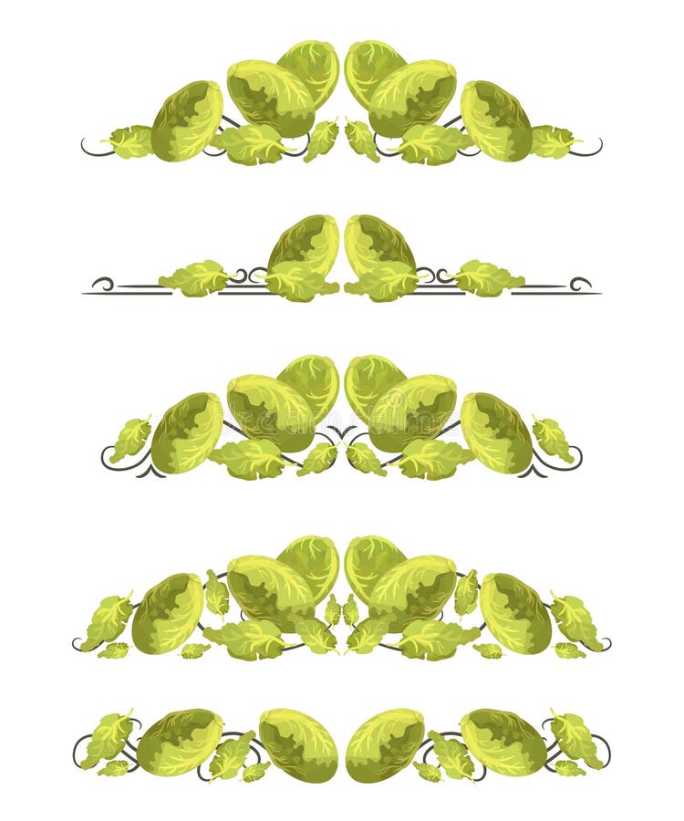 Oval Vegetable Border Stock Illustrations – 73 Oval Vegetable Border ...