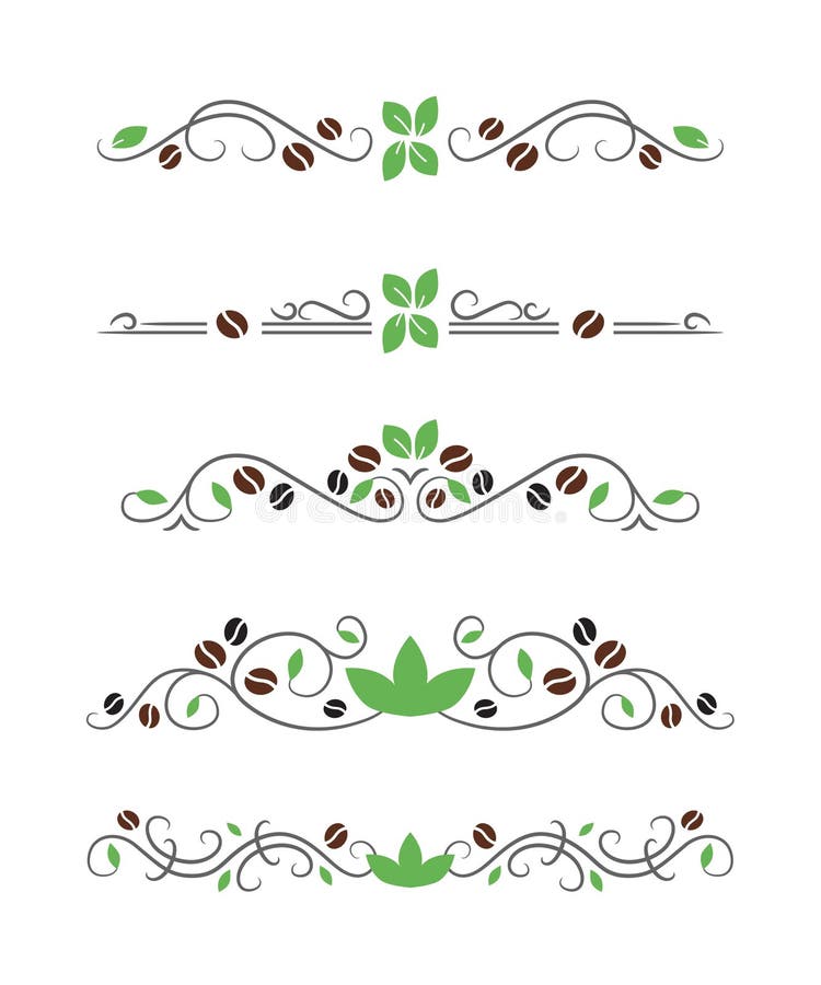Vector Text Dividers with Wedding Theme Objects Stock Vector ...