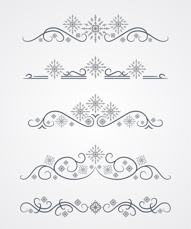 Blue Elegant Swirl Divider