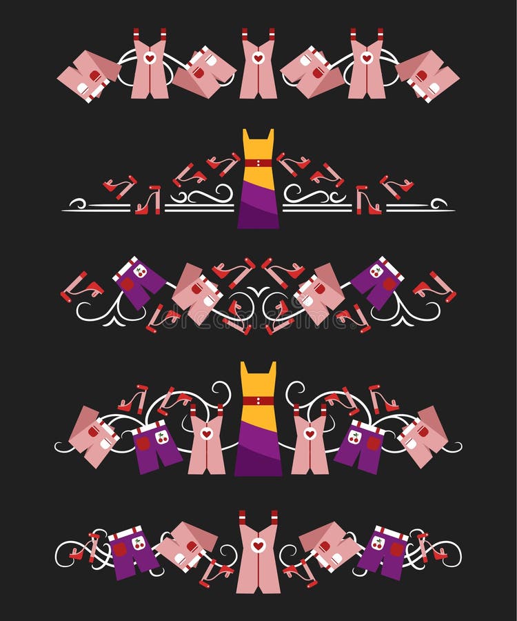 Dividers clothing stores stock vector. Illustration of store - 29299311