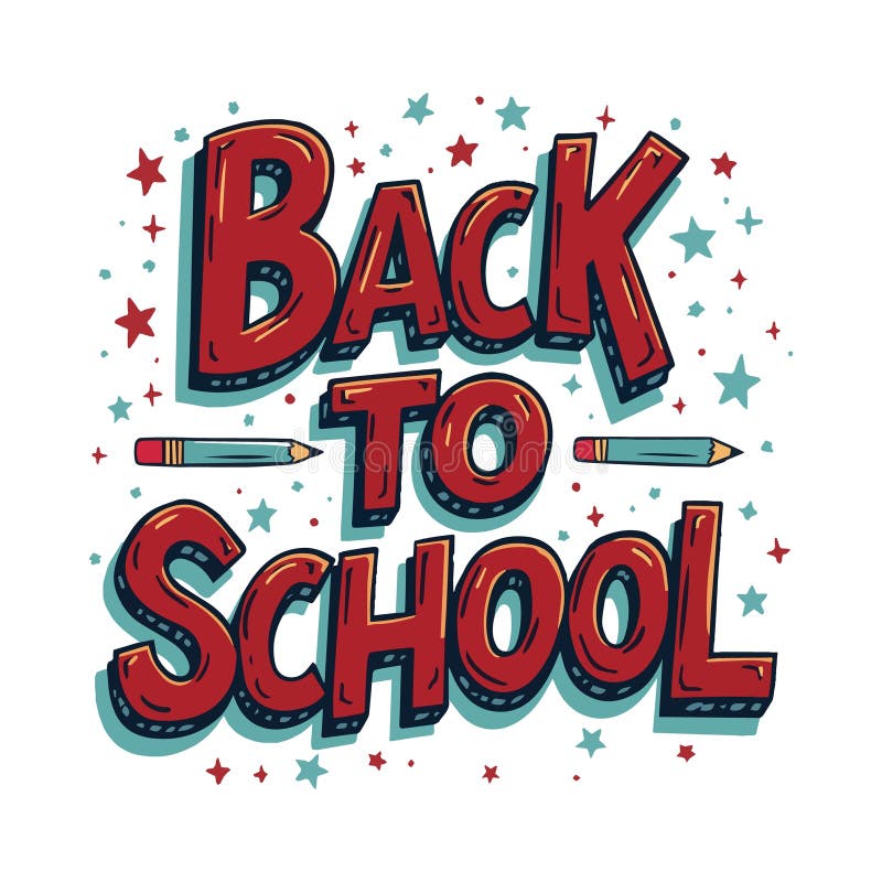 School Combo Text Vector Stock Illustrations – 4 School Combo Text ...