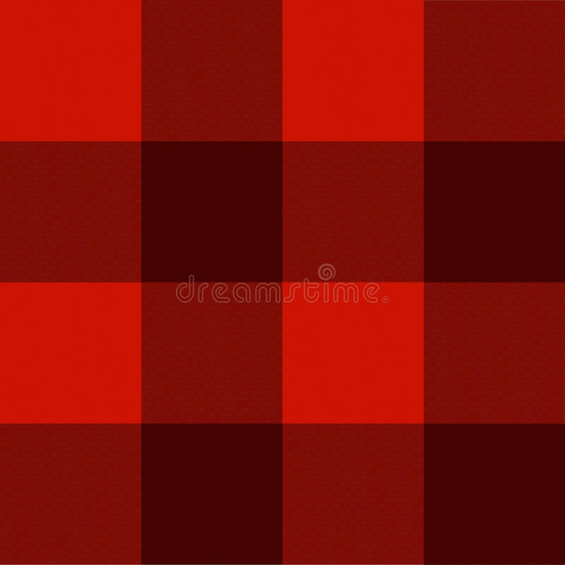 Vector Textile Texture, Seamless Pattern, Red Checkered Fabric Template ...