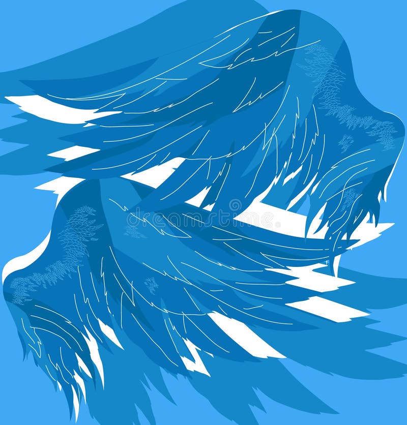 Vector Texture of Angel Wings. Stock Vector - Illustration of style ...