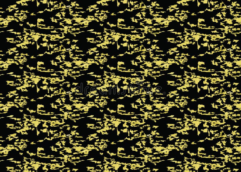Vector Texture Background, Seamless Pattern. Hand Drawn, Black, Yellow ...