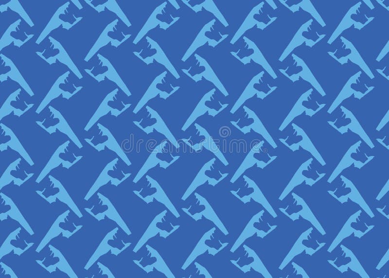 Vector Texture Background, Seamless Pattern. Hand Drawn, Blue Colors ...